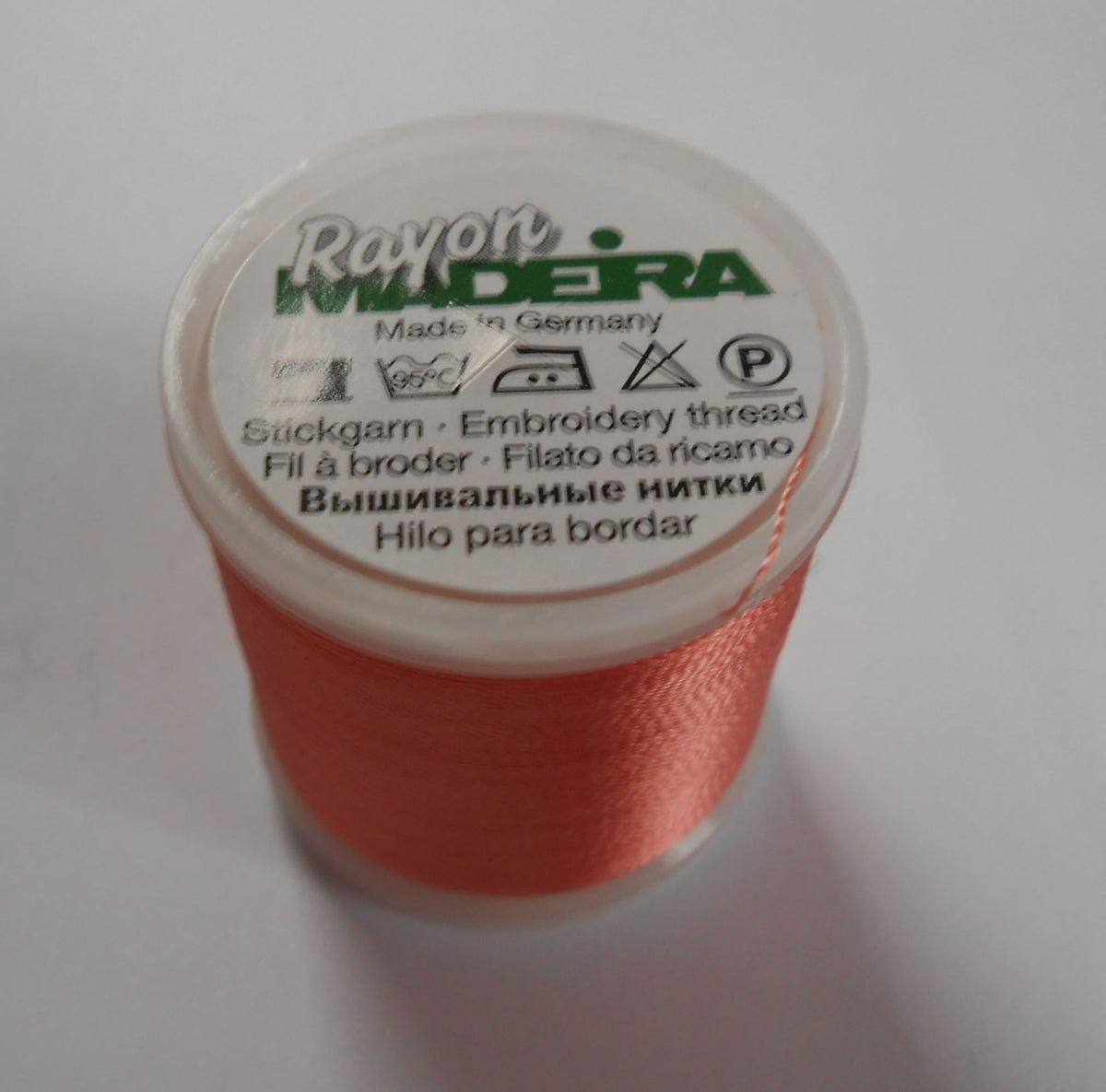 Madeira Rayon Embroidery Thread 200m spool Colour Peach – Tandem ...