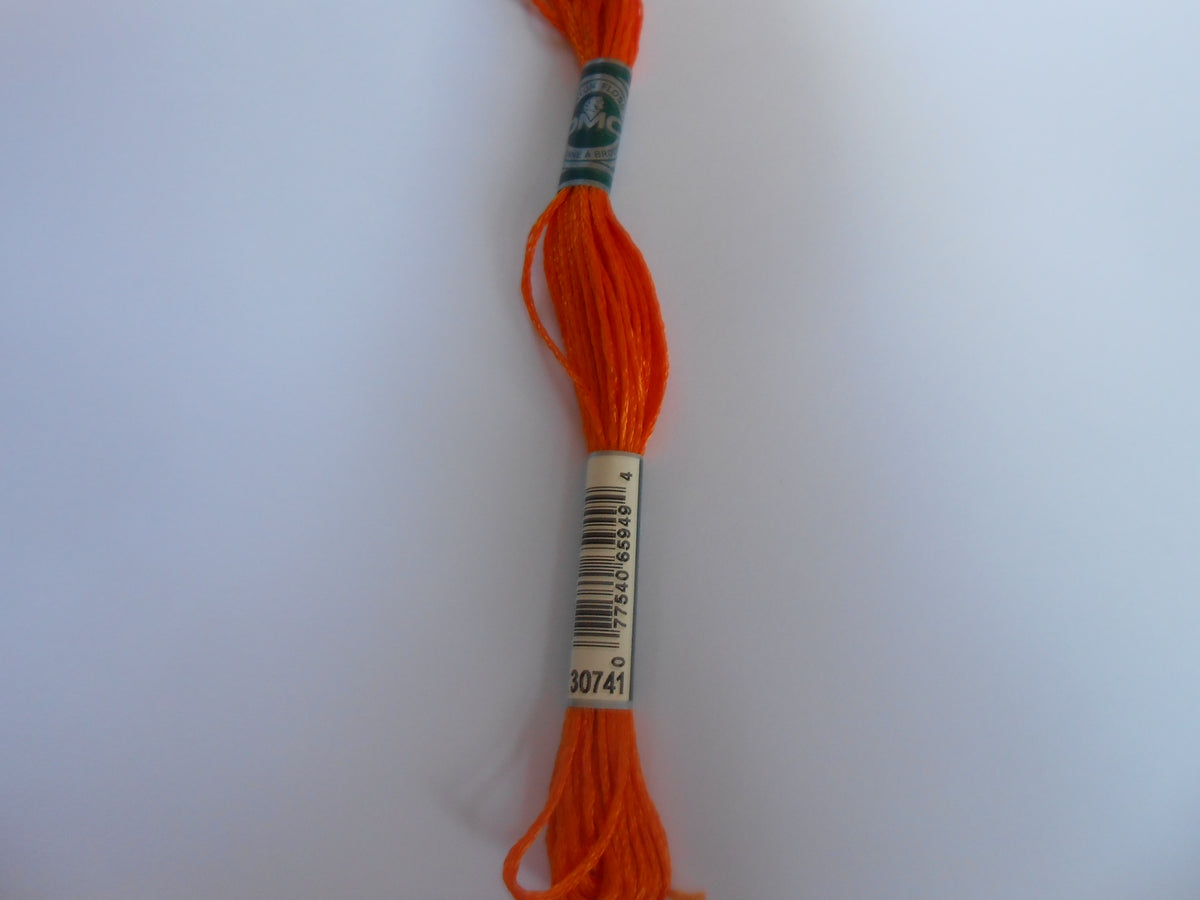 DMC Rayon Thread Colour Orange Number 30741 – Tandem Cottage Needlework