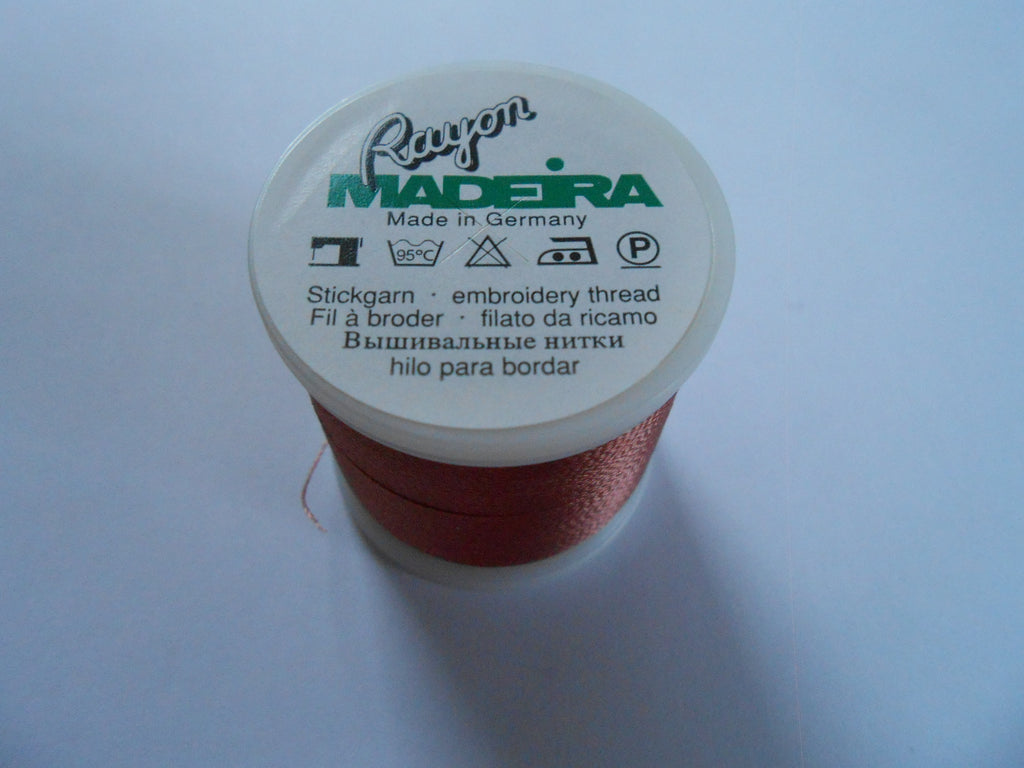 Madeira Rayon Embroidery Thread 200m spool Colour 1341 Brown – Tandem ...