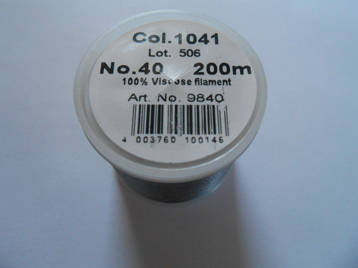 Madeira Rayon Embroidery Thread 200m spool Colour 1041 Grey – Tandem ...